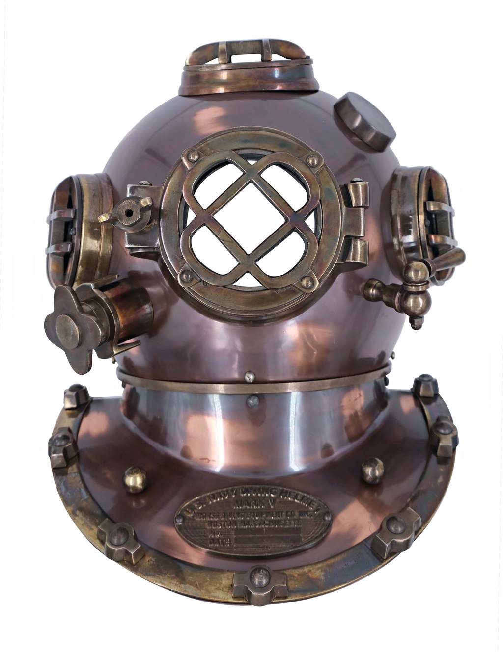 Scaphandre mural, cuivre