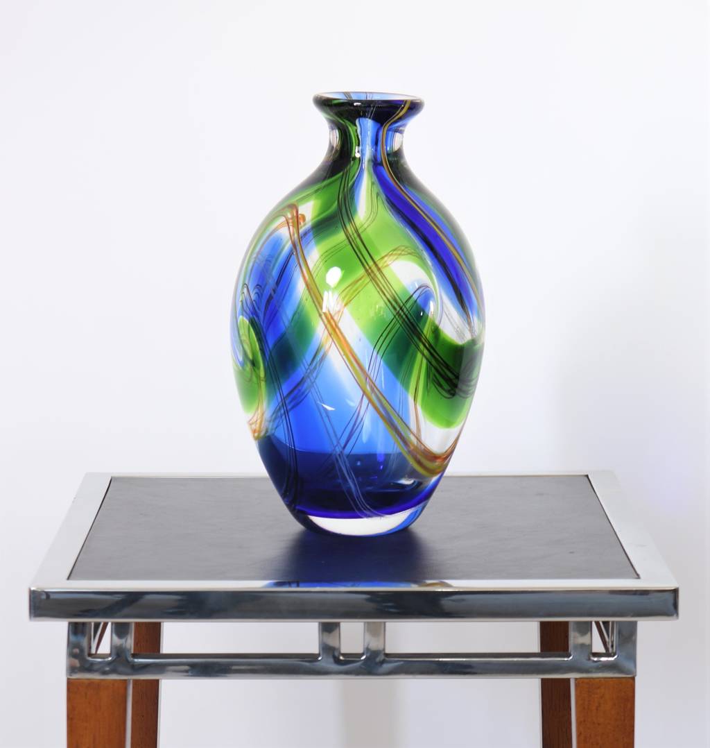 Vase droit MARBLE, style Murano